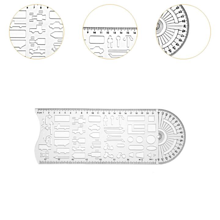 acituna Traffic Accident Drawing Ruler Practical Compact Marking ...