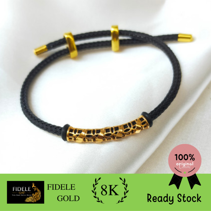 Gelang mainan charm pipa panjang fashion EMAS ASLI 375 | Lazada Indonesia