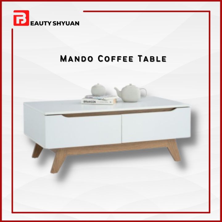 MANDO Muji Style Coffee Table Modern Coffee Table Wood Table Living ...