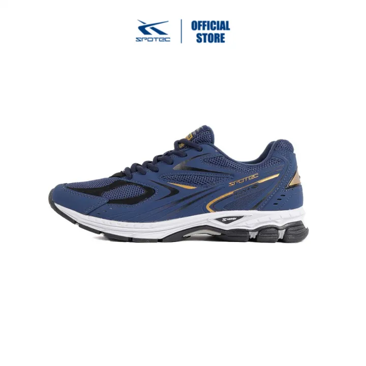 Spotec Running Glade Sepatu Lari Pria Wanita - Biru Tua Emas | Lazada ...