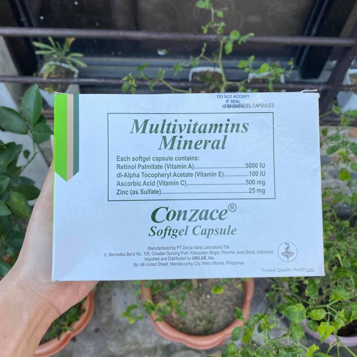 Conzace Multivitamins and Mineral ( Sold10 pcs per pad) | Lazada PH