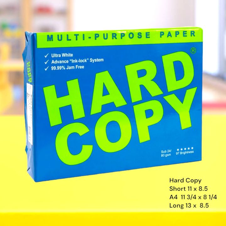 Hard Copy Multipurpose Paper Copier Bond Paper 80gsm | Lazada PH