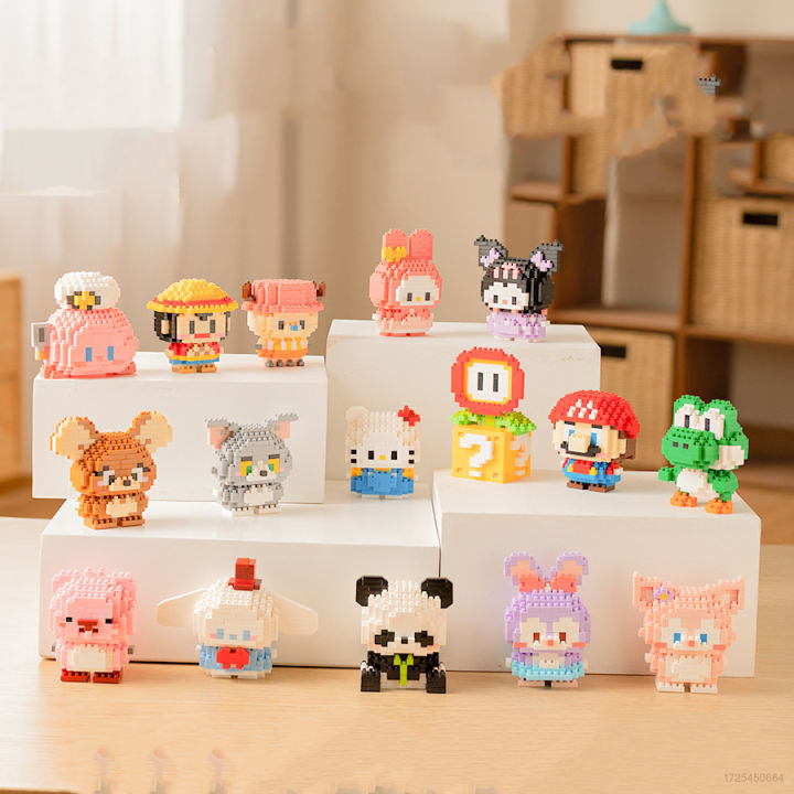 XP Animal Sanrio Stitch Super Mario Snow White Building Blocks Model ...
