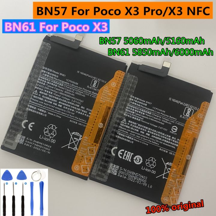 แบตเตอรี่ แบต BN53 BN57 BN5A BN61 BN62 BN63 Battery for Xiaomi Poco X3 ...