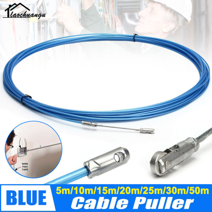 Electrician conduit built-in 1.2m steel wire threader cable puller tool ...