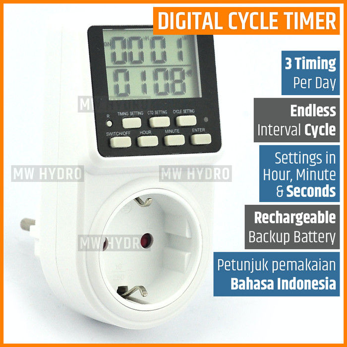 Digital Cycle Timer Switch Stop Kontak Endless Loop Circulation Lazada Indonesia