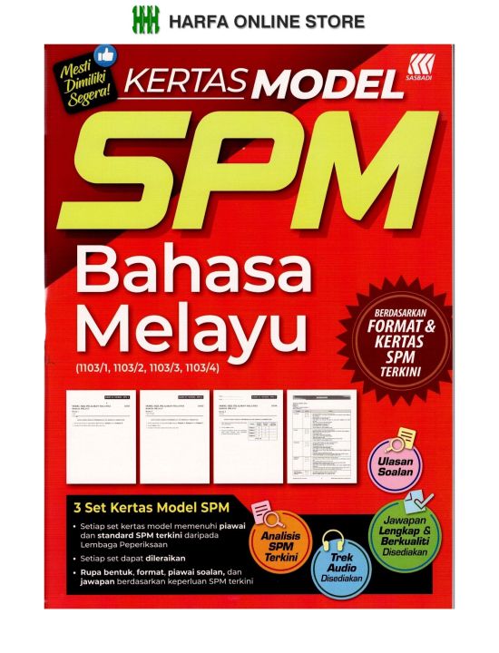 Buku Latihan Kertas Model Spm Bahasa Melayu Berdasarkan Format
