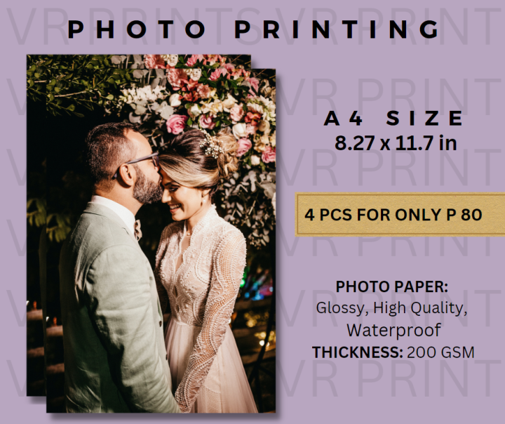 VR Photo Print Glossy Print 8R 8x10in, | Lazada PH