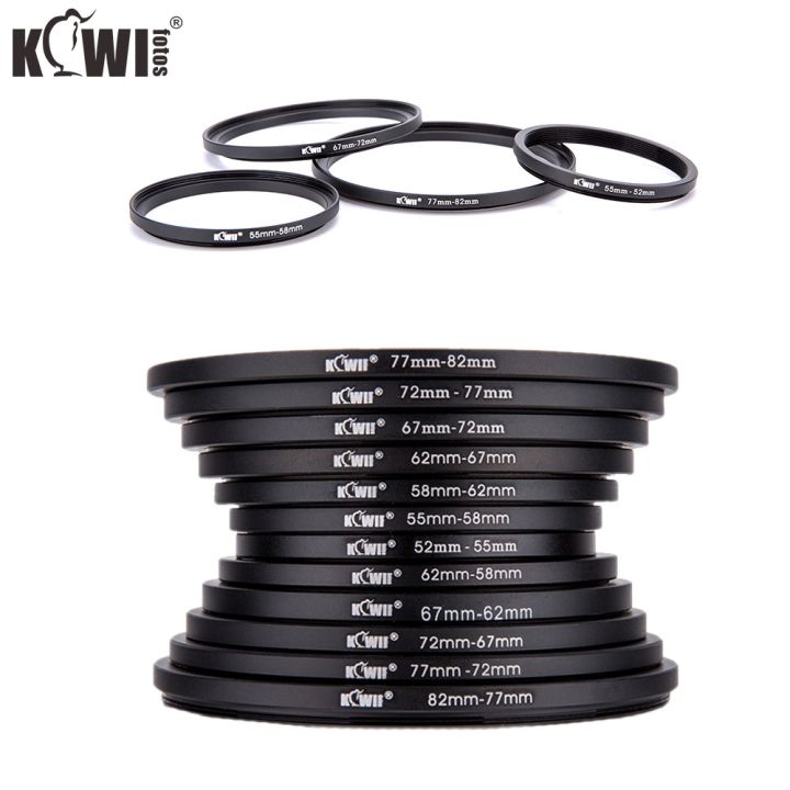 Kiwifotos Camera Lens Filter Adapter, Filter Step Up Ring for Thread ...