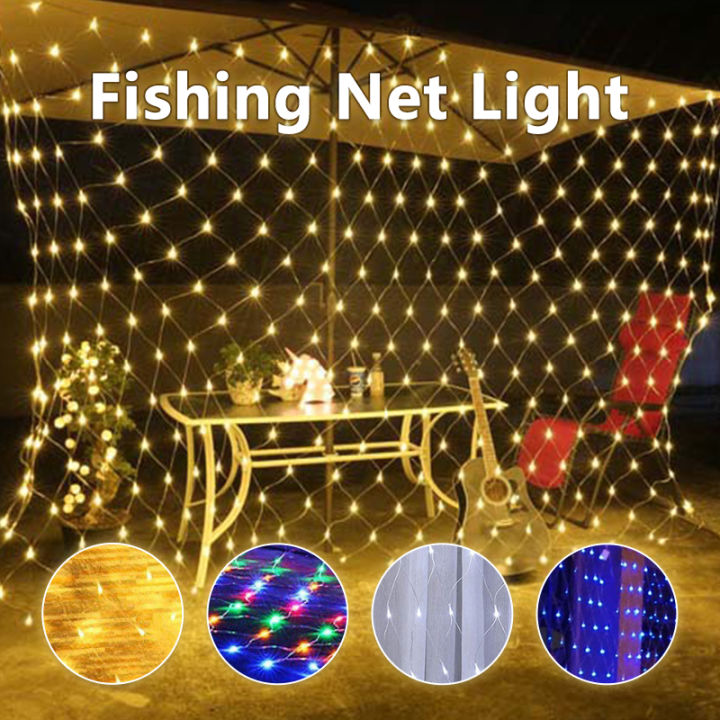 Net 1.5M X 1.5M 3X2M Fairy Strings Lights Net Lights Christmas Outdoor ...