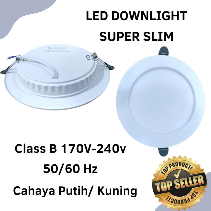 Lampu LED Downlight Super Slim Estetik untuk Ruangan 6 watt 9 watt 12 ...