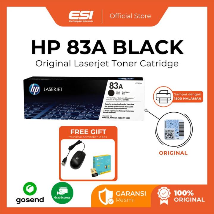 HP 83A Black Original LaserJet Toner Cartridge (CF283A) | Lazada Indonesia