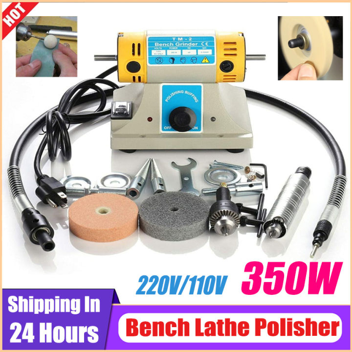 【100% Original】Jewelry Rock Gem Polishing Buffer Machine Bench Lathe ...