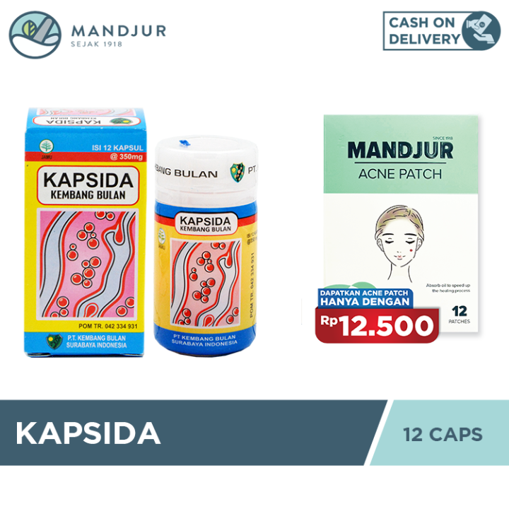 Kapsida Kembang Bulan 12 Kapsul - Obat Gatal, Bisul, Jerawat, dan Darah ...
