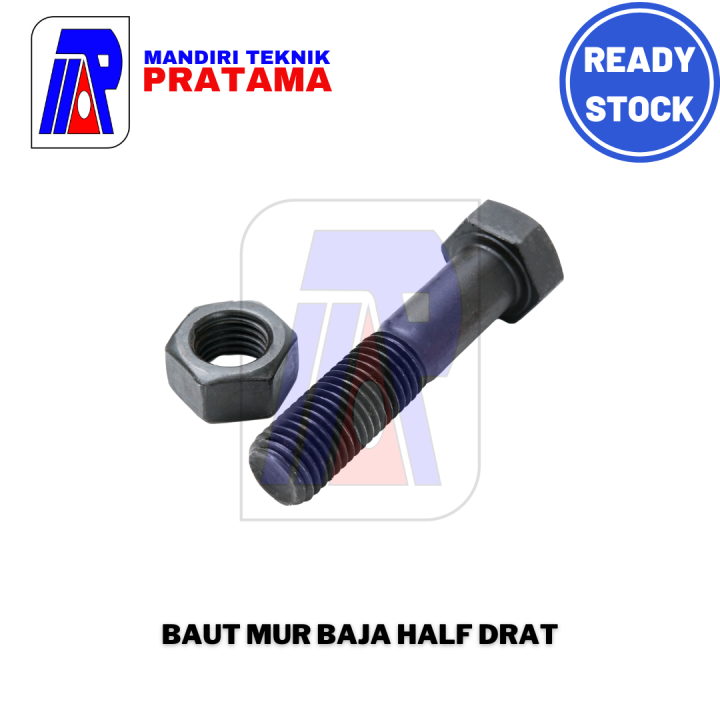 Baut Mur Baja M27 X 150 Grade 8.8 HIGH TENSILE BOLT | Lazada Indonesia