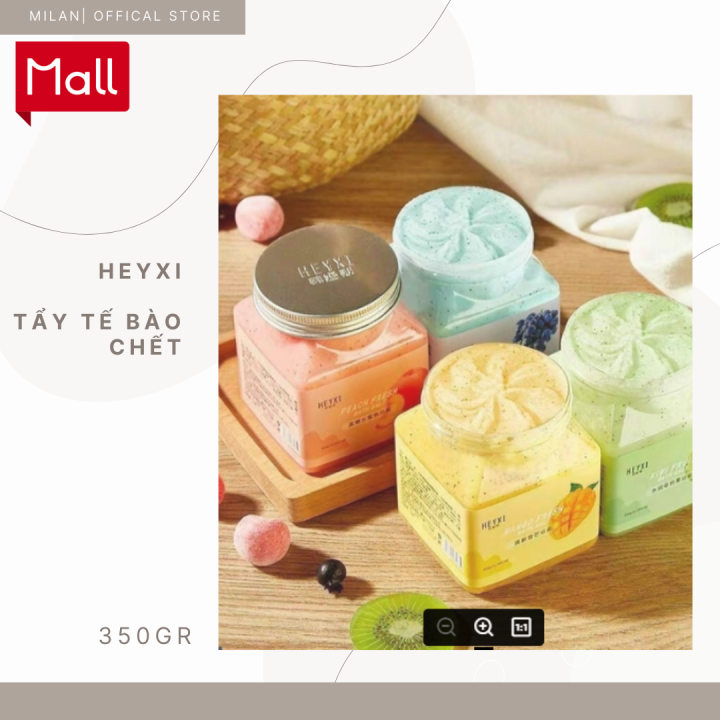 Tẩy Da Chết Body HEYXI Vị Hoa Quả Cực Thơm (350g) | Lazada.vn