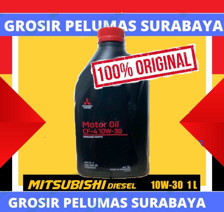 ORIGINAL Oli Mitsubishi Motor Oil Diesel 10W-30 10W30 CF-4 CF4 botol 1L ...