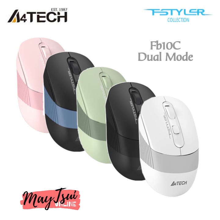 A4TECH FSTYLER FB10C Dual Mode Rechargeable Bluetooth Wireless Mouse ...
