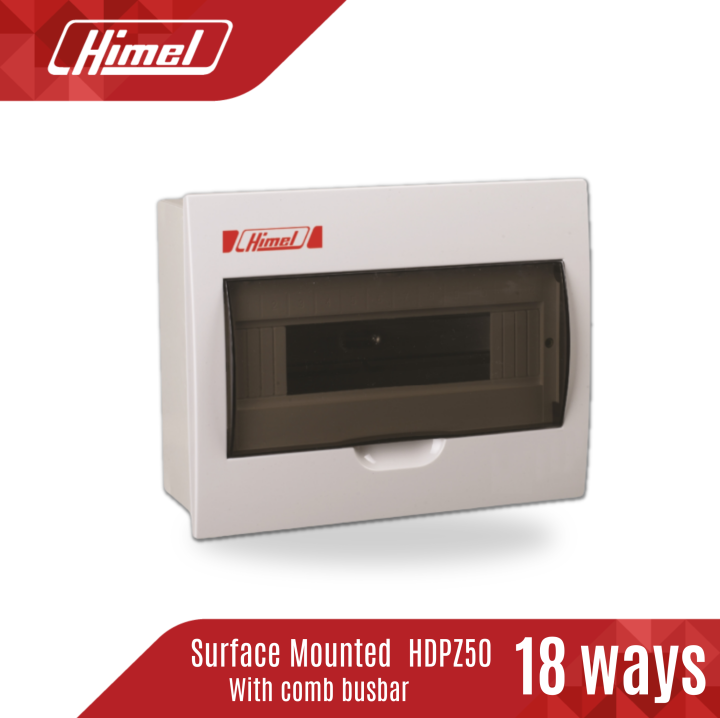Himel Plastic Enclosure 18 Ways Flush mounted with Comb Busbar ...