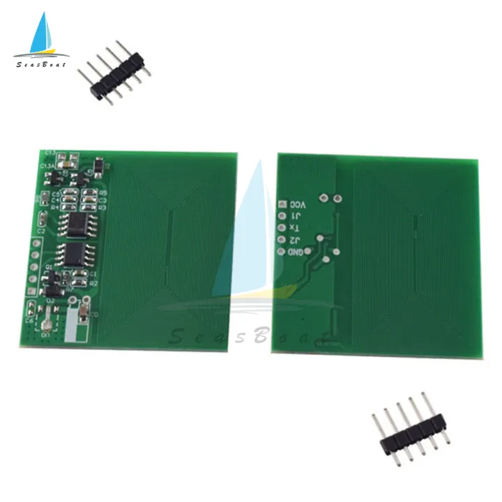 【Seasboat】 RFID Card Reader Module 125khz Card Reader Built-in Antenna RF Module UART Serial ...