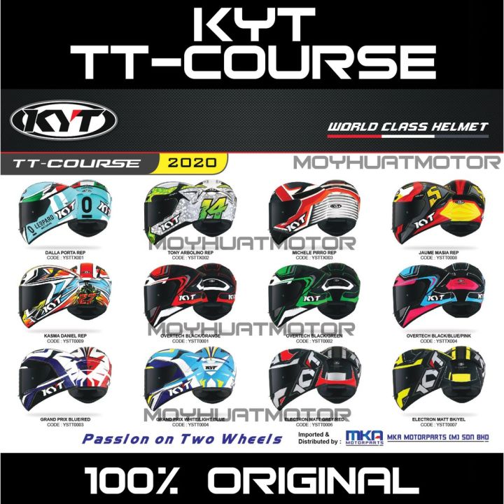🔥NEW ARRIVAL🔥 KYT TT-COURSE TT COURSE 100% ORIGINAL KYT FULL FACE ...