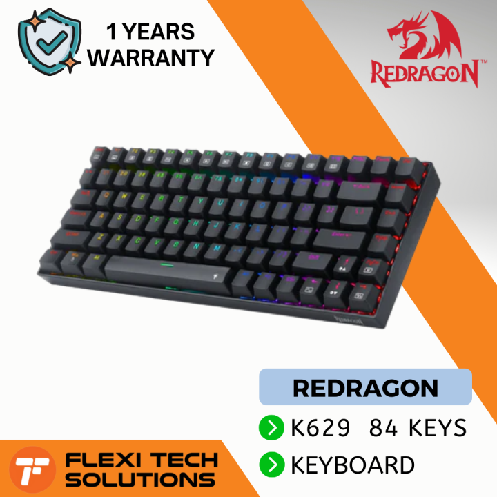 Flexi Tech REDRAGON K629 PHANTOM RGB LED Backlit Mechanical Gaming ...