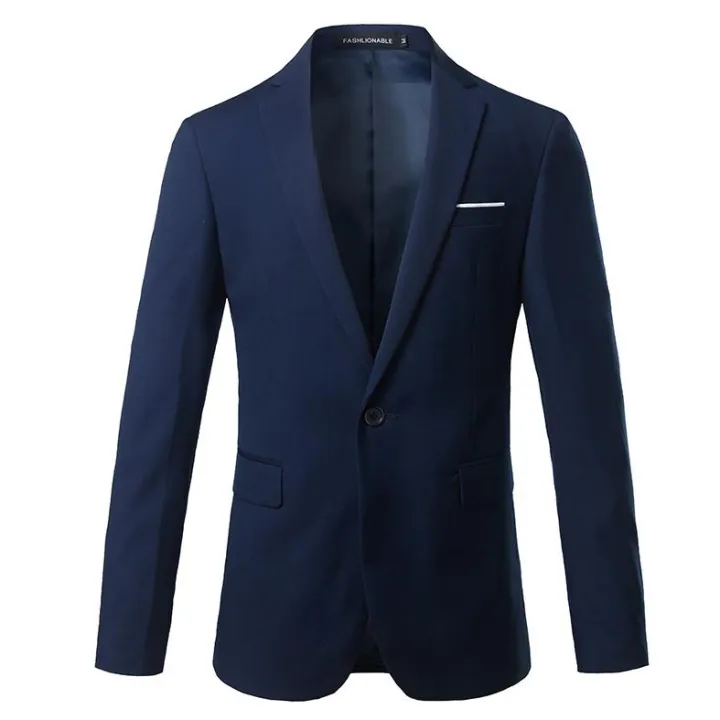 【Free Shipping】S-6XL New Arrival Fashion Blazer Mens Casual Coats Solid ...