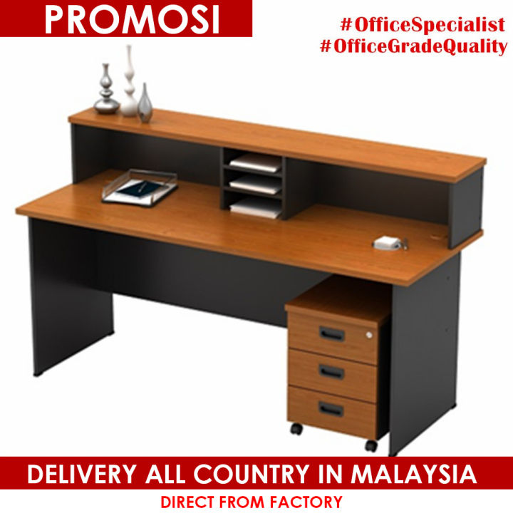 4 FEET VSS G / Ex Series Reception Counter Table (No Drawer) / Front ...