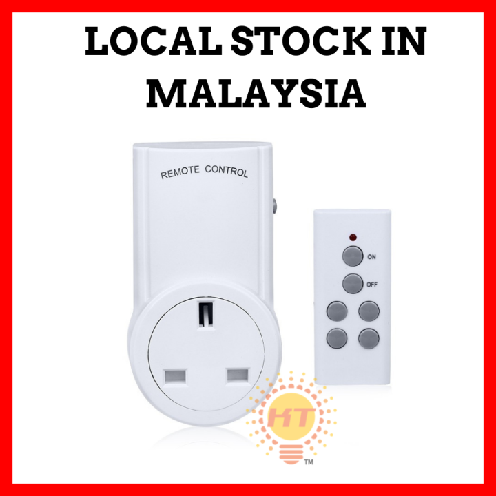 433mhz RF Remote Smart Socket 10A Malaysia Plug | Lazada
