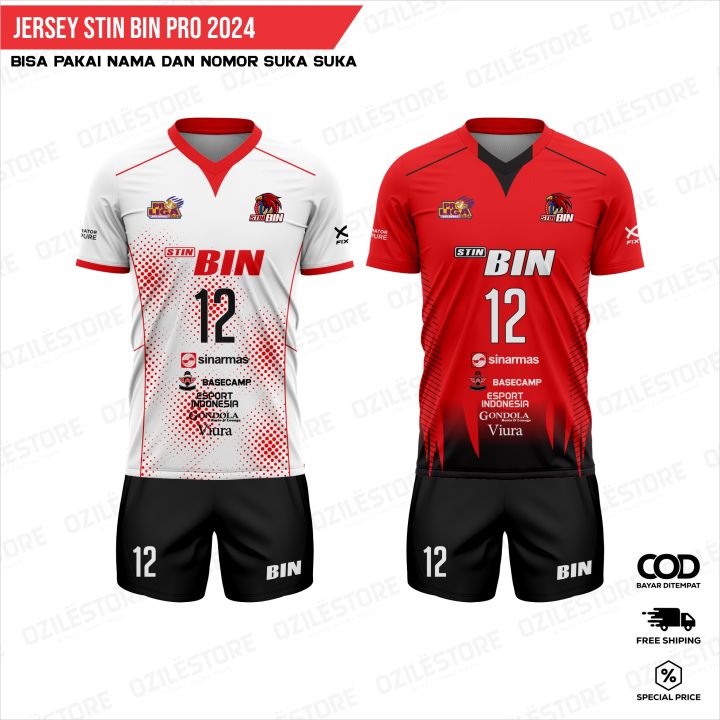 JERSEY STIN BIN PROLIGA 2024 TERBARU BISA PAKAI NAMA | Lazada Indonesia