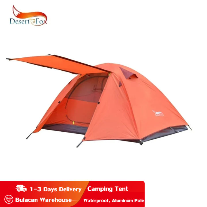 Desert Fox 2-3 Person Camping Tent Aluminum Pole Outdoor Travel Tent ...