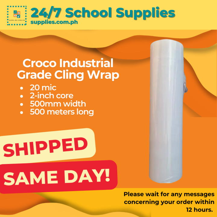Croco Stretch Film 20 Microns - 2-inch Core - 500mm width - 500 meters ...