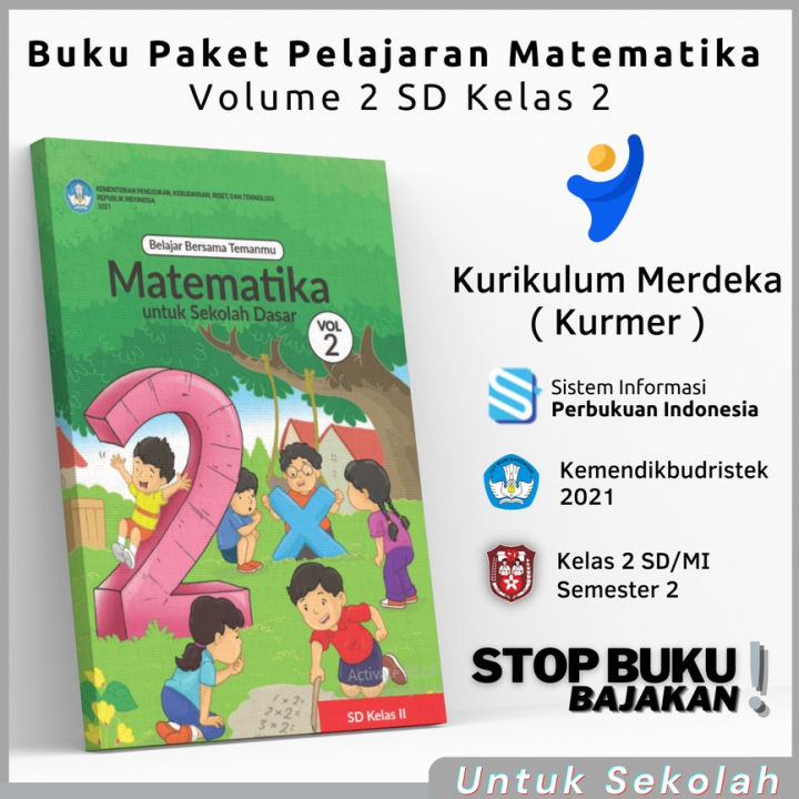 Buku Paket Pelajaran Siswa SD Kelas 2 II Mata Pelajaran Bersama Temanmu Matematika Untuk Anak ...