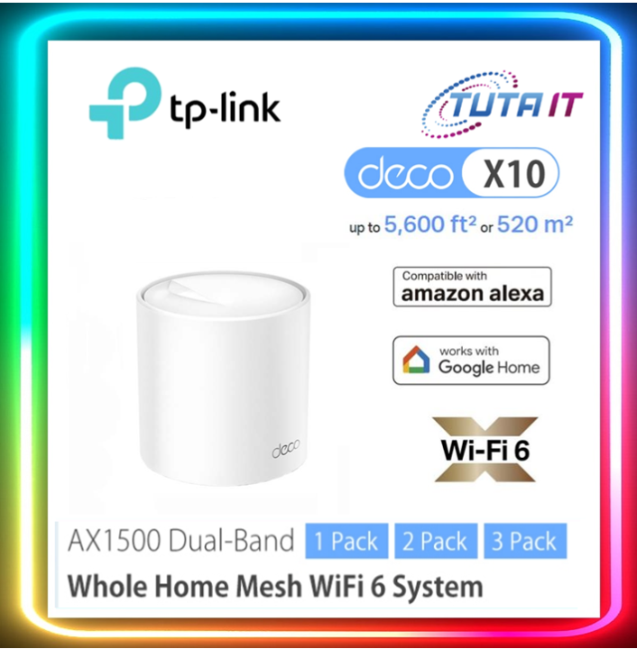TP-Link AX1500 Whole Home Mesh Wi-Fi 6 System (Deco X10 (1-pack) / (2 ...