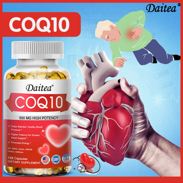 DAITEA Coenzyme Q10 500 mg Softgel - Vascular and Heart Health ...