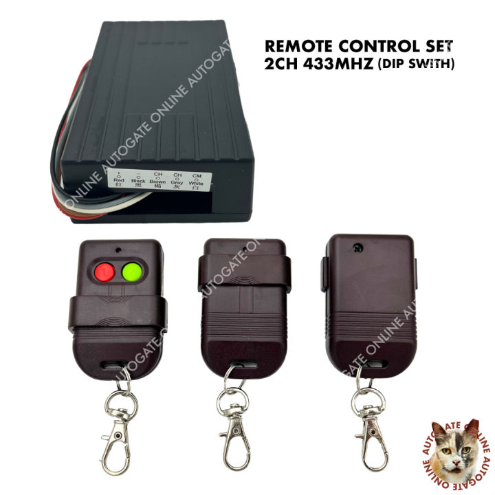 AUTOGATE GATE DOOR REMOTE CONTROL 433MHz ( RECEIVER/REMOTE CONTROL ...