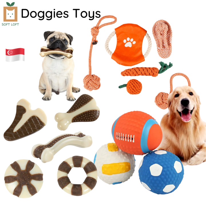 Dog Chew Toys Eating and Playing combination Beef Flavor Indestructible ...