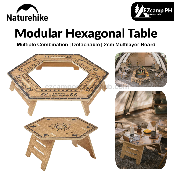Naturehike Modular Hexagonal Table Portable Lightweight Multipupose ...