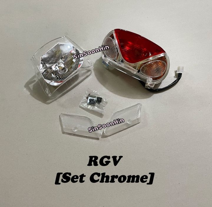 Suzuki RGV Head Lamp Set - Diamond Eye CHROME / Front Signal Len / Tail ...