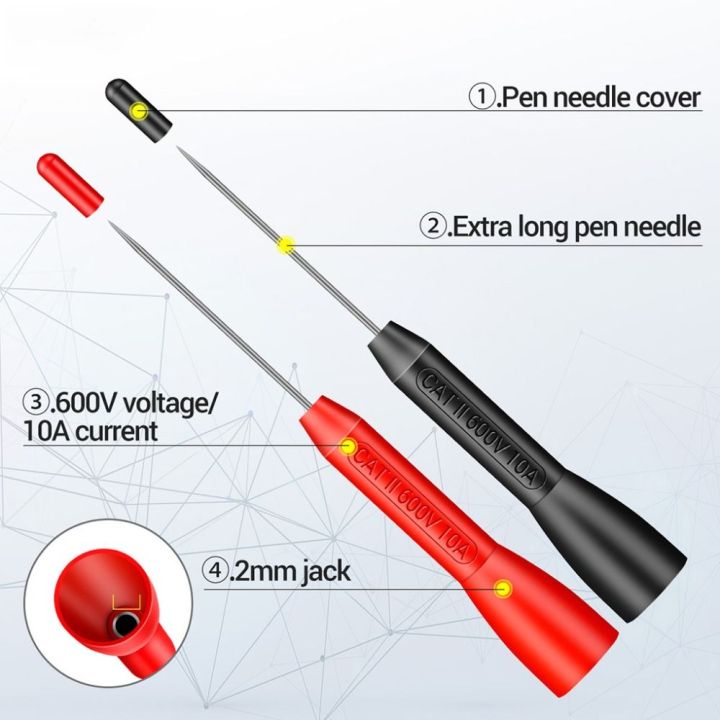 Home Ham Portable Wire Insulated Tip Pen Test Pins Universal Lead Probe