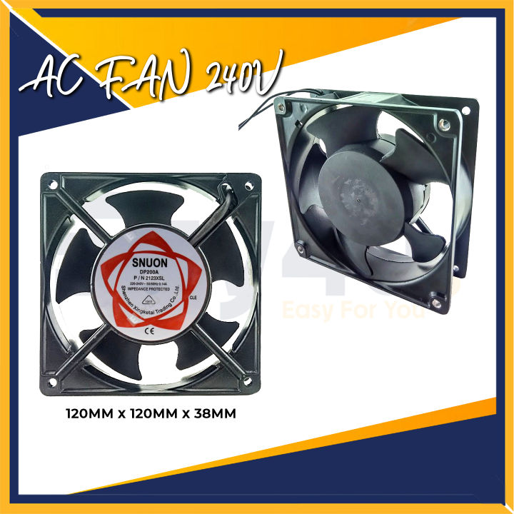 AC 220-240 0.14A 23W 120mm x 120mm x 38mm Air Circulation Fan PC ...