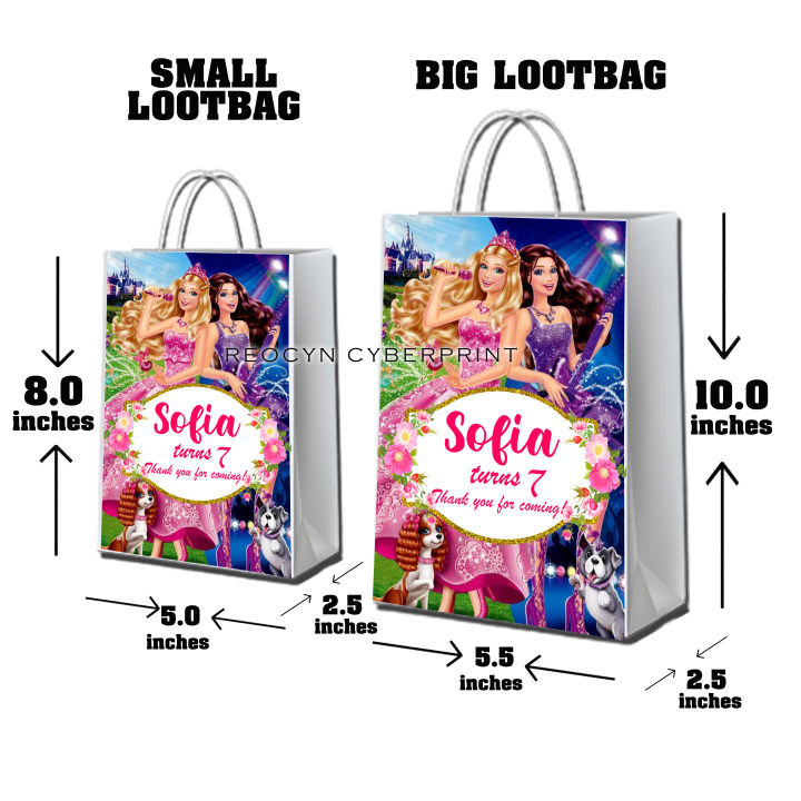 Barbie 4th Design Customize Lootbag / Paper Bag | Lazada PH