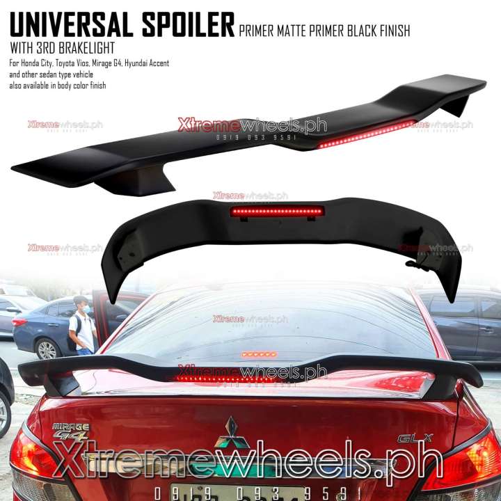 Thick Universal Spoiler for Honda City, Vios, 2014 to 2025 Mirage G4 ...