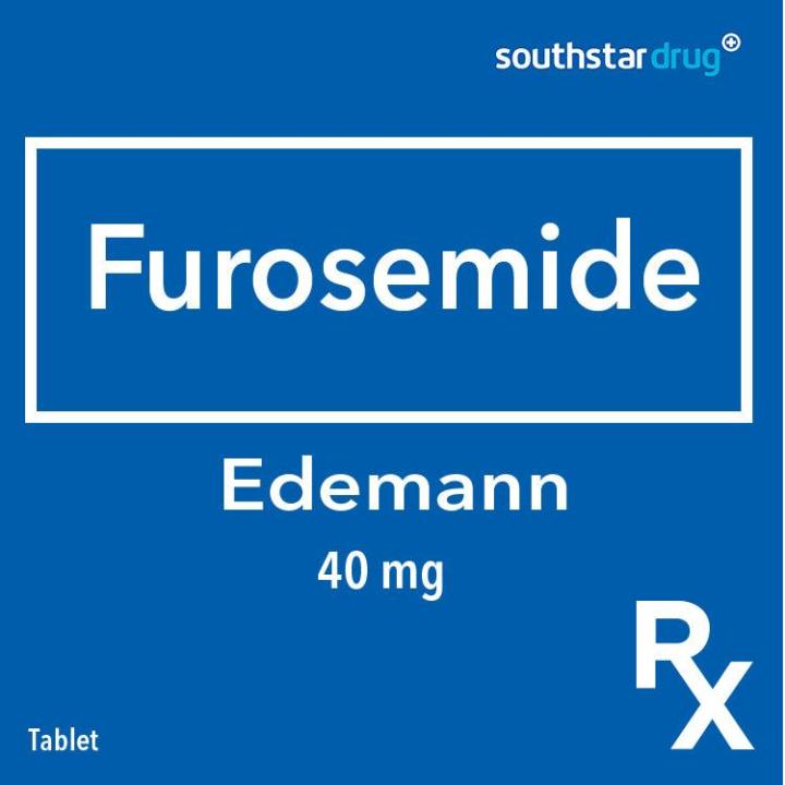 Rx: Edemann Furosemide 40mg Tablet | Lazada PH