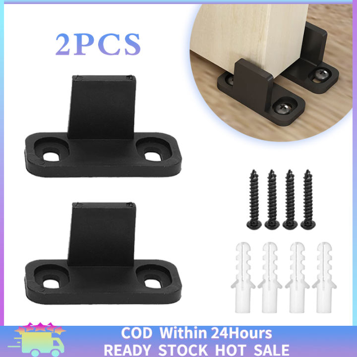 2Pcs Sliding Barn Door Floor Guides Sliding Door Guide Bottom ...