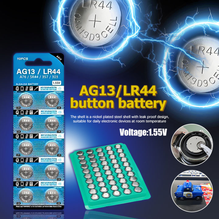 AG13 LR44 SR44 357A 1.55V Alkaline Button Cell Battery | Lazada PH