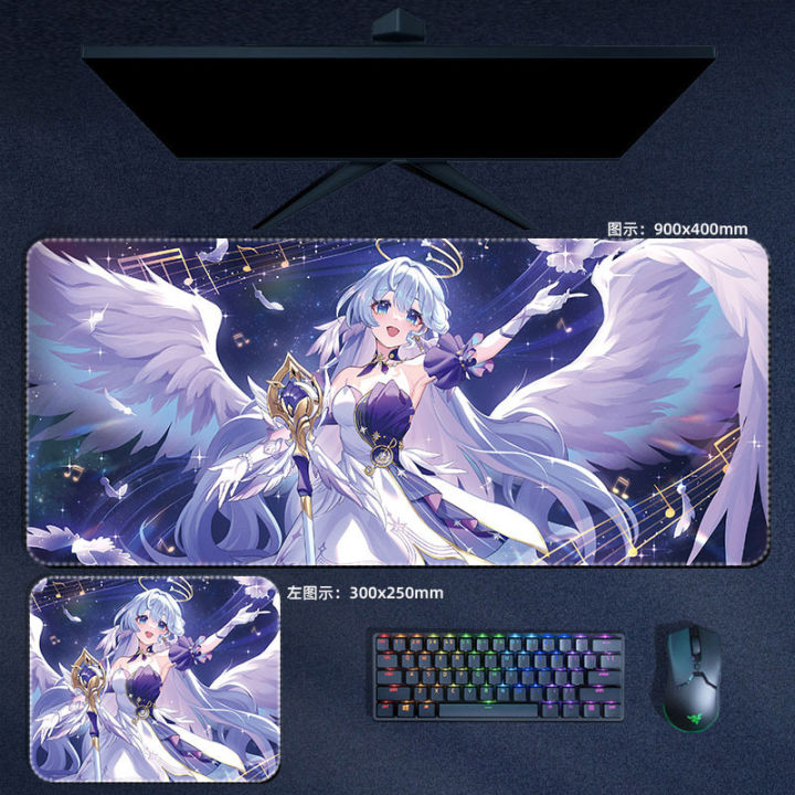 Honkai Cute Robin Mouse Pad Honkai Star Rail Large Mousepad Computer ...