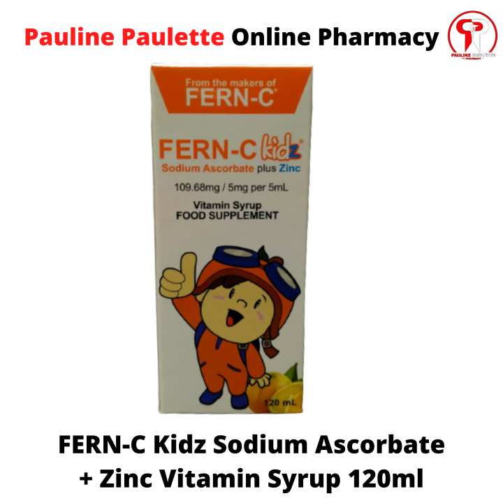 FERN-C Kidz Sodium Ascorbate + Zinc Vitamin Syrup 120ml | Lazada PH