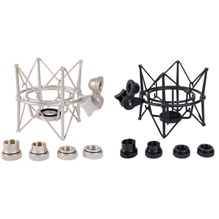 (HWBG) Microphone Shock Mount Adjustable Mount Recording Mic Stand ...