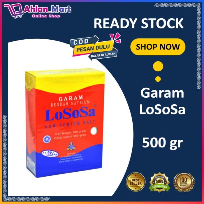 Untuk Penderita Darah Tinggi Garam Lososa 500Gr Rendah Natrium Sodium ...